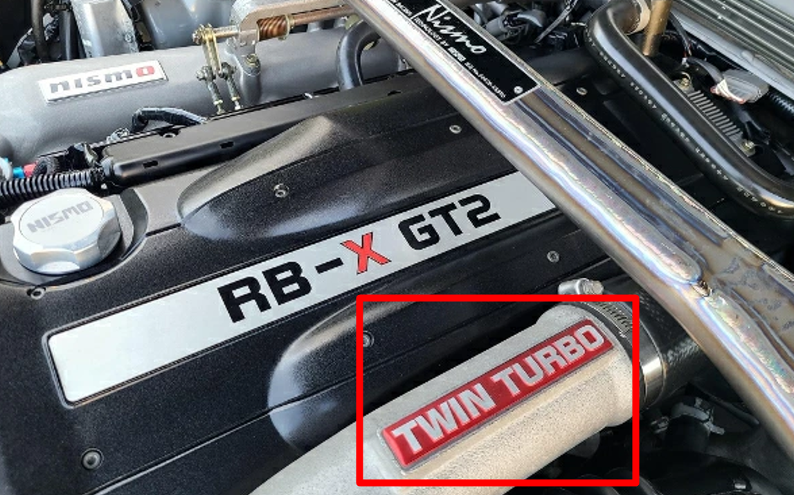 Genuine Nissan SKYLINE GT-R R32 TWIN TURBO Emblem – PartsJDMcom