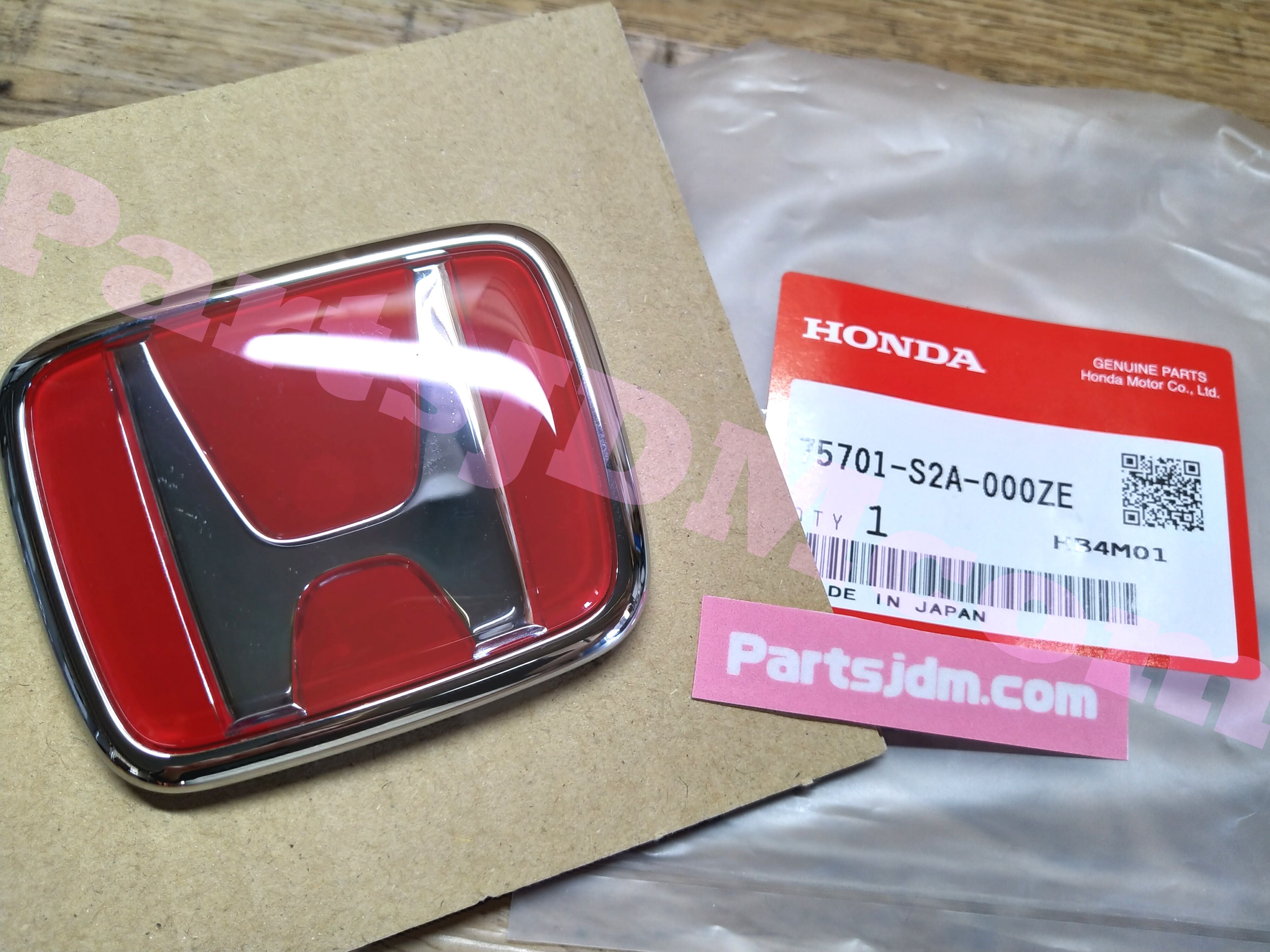 Genuine Honda S2000 AP1 AP2 Emblem M Rear Red 75701-S2A-000ZE – PartsJDMcom