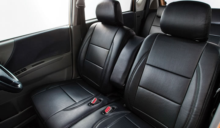 Seat Cover Full Set for Honda Vamos HM1 / HM2 – Black PVC, Standard Ty ...