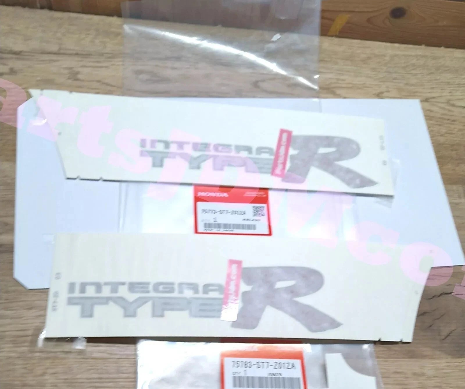 Genuine Honda Integra Type R DC2 Sticker set 75773-ST7-Z01ZA 75783-ST7 ...